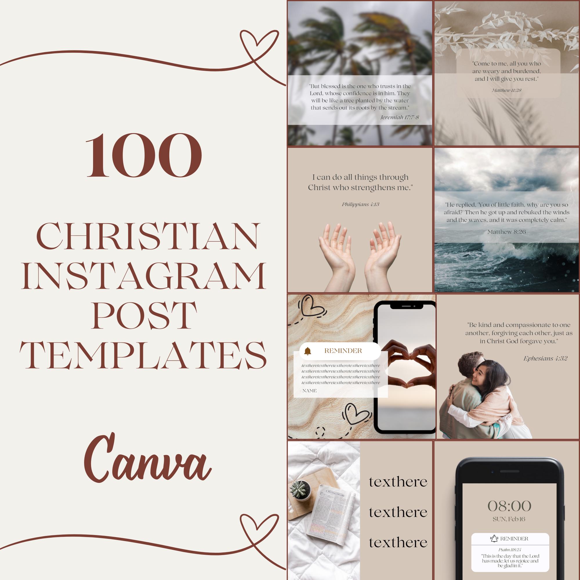 100 Christian Instagram Post Templates Faith Instagram Templates ...