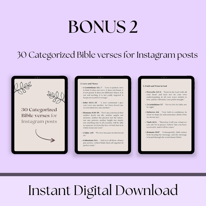 200 Christian Instagram Post Templates Purple Faith Instagram Templates ...