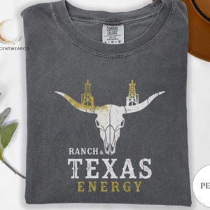 CTT Oil Exploration & Cattle Design Tee, Oilfield Ranch Graphic ...