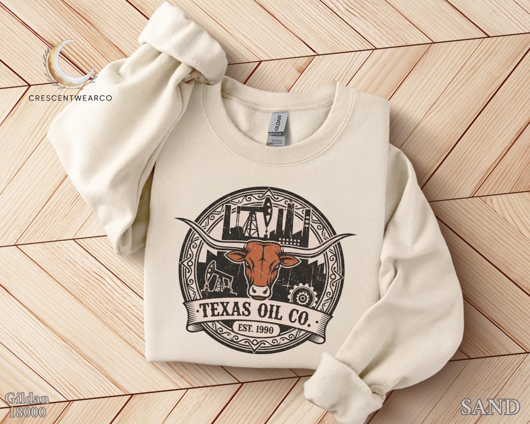 CTT Oil Exploration & Cattle Design Tee, Oilfield Ranch Graphic ...