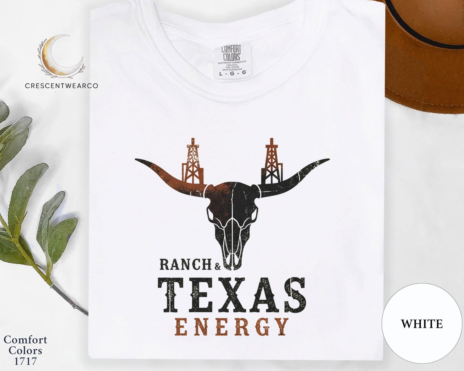 CTT Oil Exploration & Cattle Design Tee, Oilfield Ranch Graphic ...