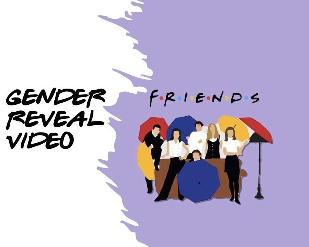Friends Gender Reveal Video - Etsy