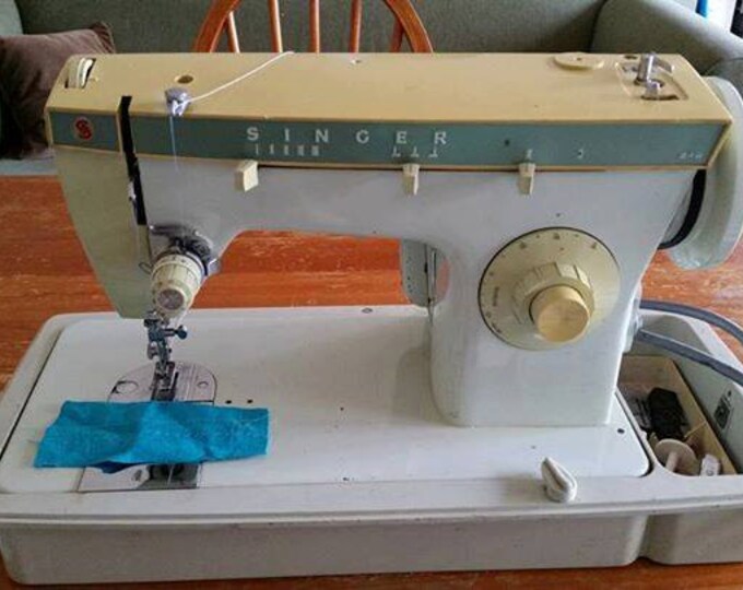 1972 Singer Model 242 Sewing Machine Complete With Original User Guide ...