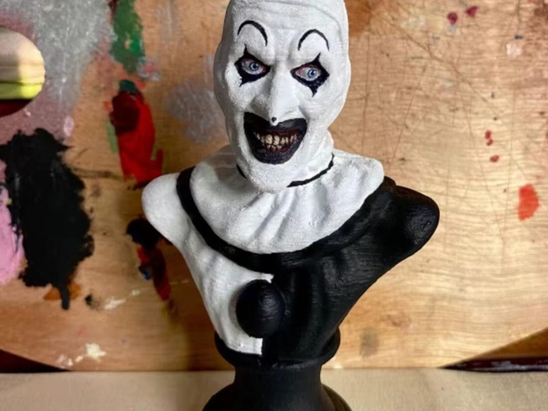 Terrifier Clown Figurine Scary Halloween Resin Statue for Indoor ...
