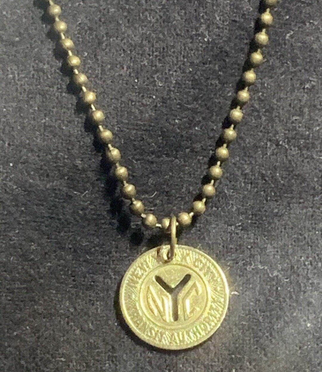 Vintage NYC 1953 SMALL New York City Subway Transit Token Pendant ...