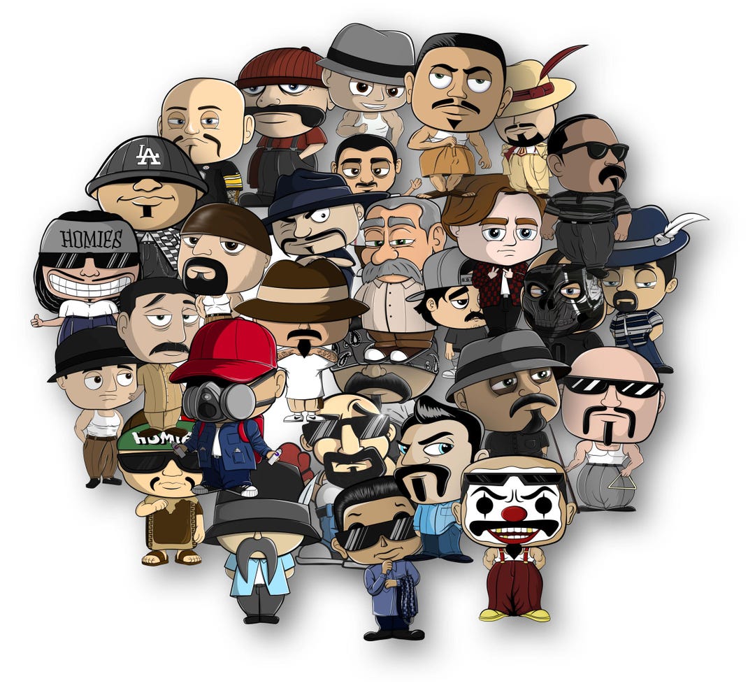 Chicano Lil Cholos Vinyl Stickers: 30-piece Culture Gift - Etsy