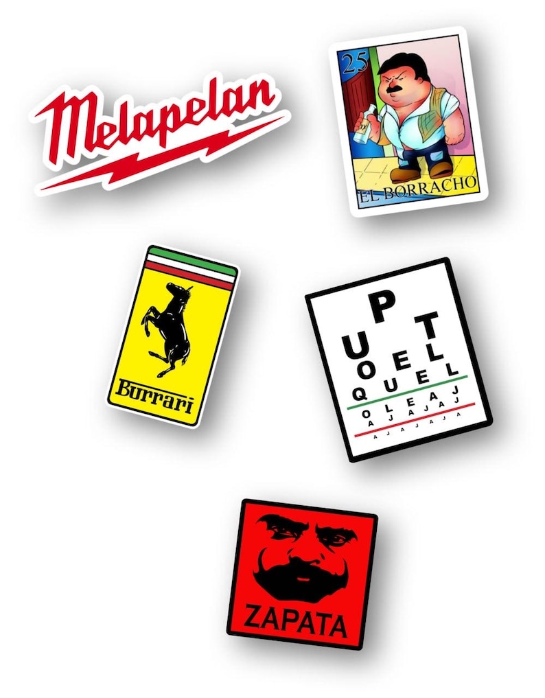 Funny Mexican Stickers: Humor & Culture Vinyl Decals (pack of 30) - Etsy
