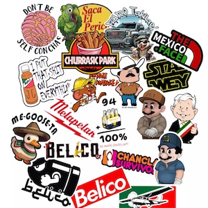 Funny Mexican Stickers: Humor & Culture Vinyl Decals - 100 Pack - Etsy