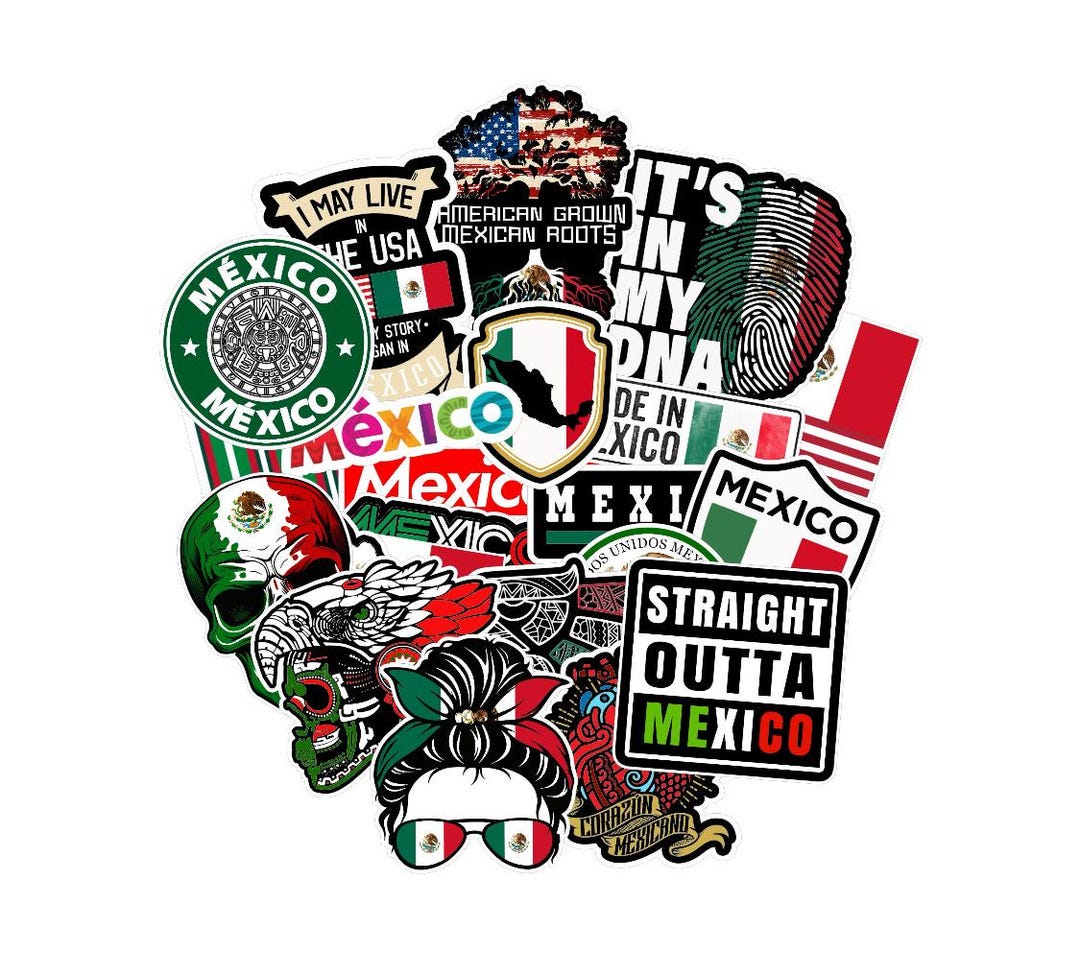 Mexican Pride Vinyl Sticker Pack: 22 Durable Decals - Etsy