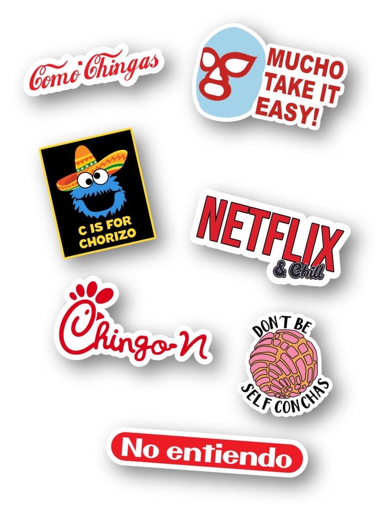 Funny Mexican Stickers: Humor & Culture Vinyl Decals (pack of 30) - Etsy