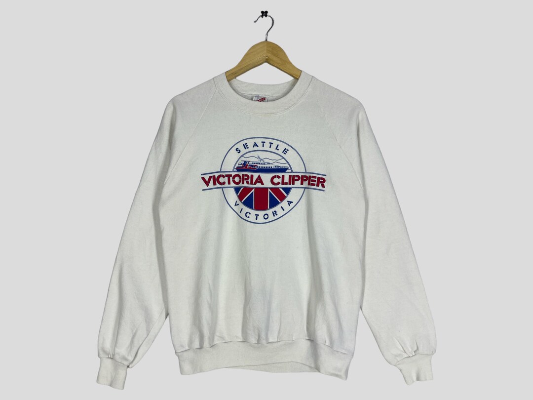 Vintage 80s Seattle Victoria Clipper Ferry Boat Sweatshirt - Size M - Etsy