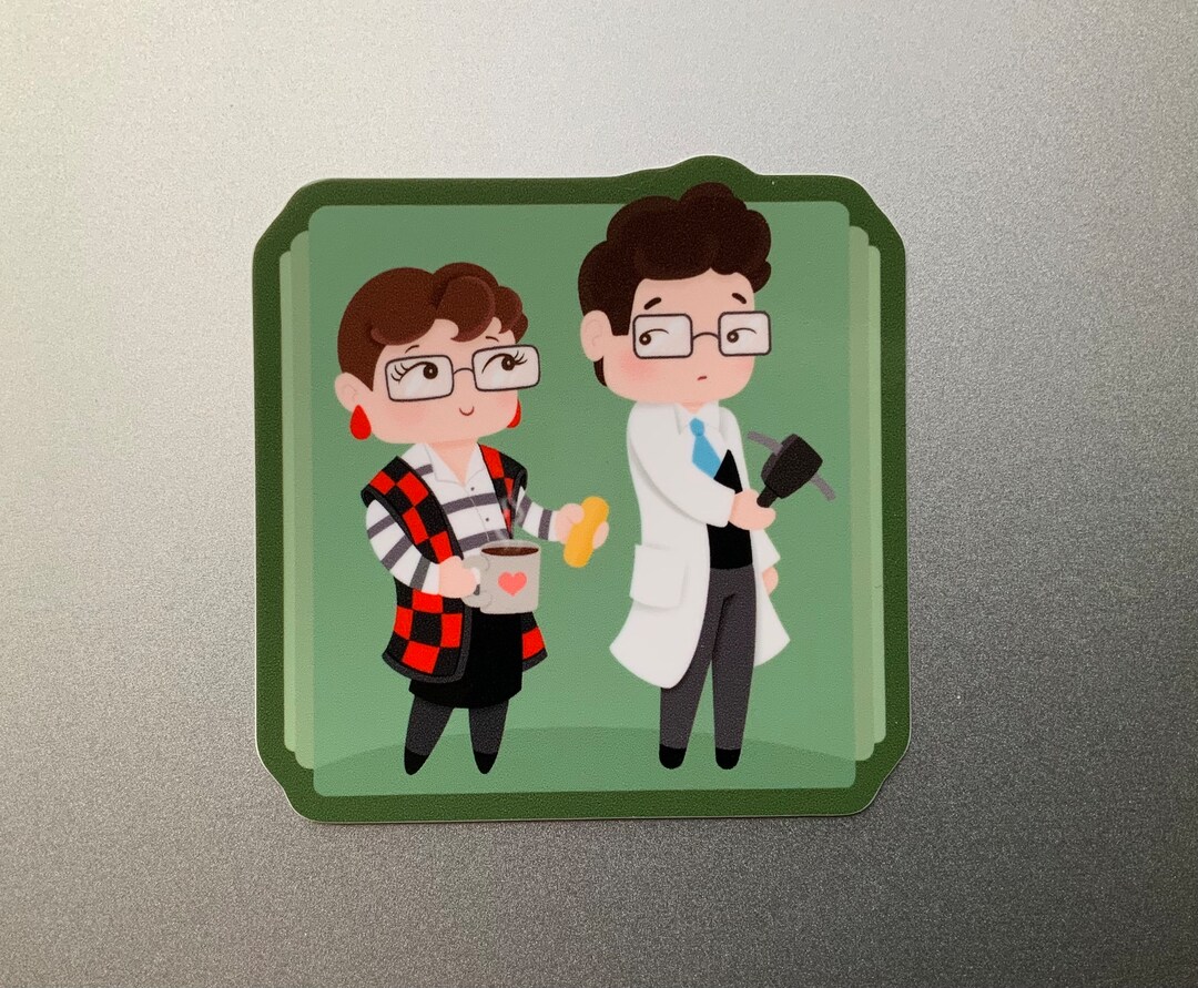 Egon and Janine Cute 3 Inch Shipper Vinyl Sticker - Etsy