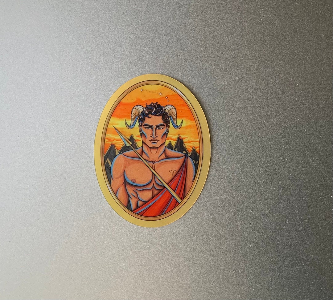 Aries the Ram Astrological Sticker Zodiac Sun Signs Horoscope Stickers ...