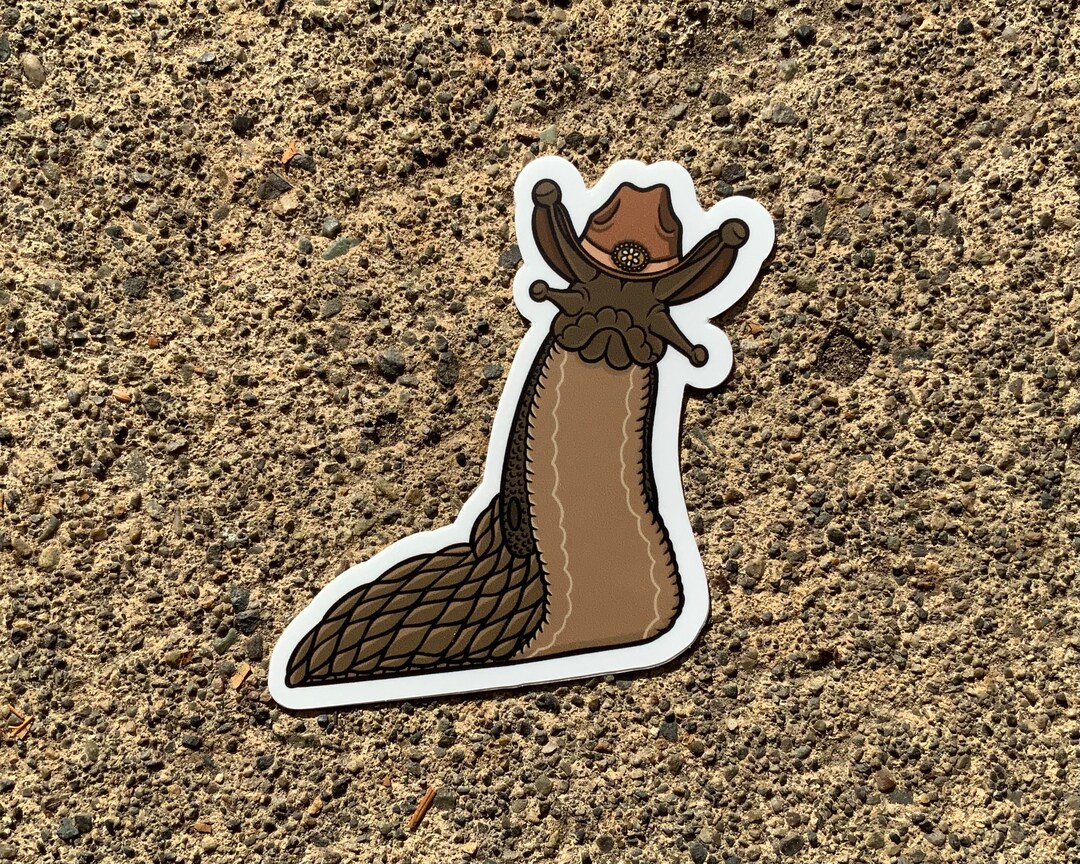 Cute Cowboy Slug Vinyl Sticker the Rootinest, Tootinest Little ...