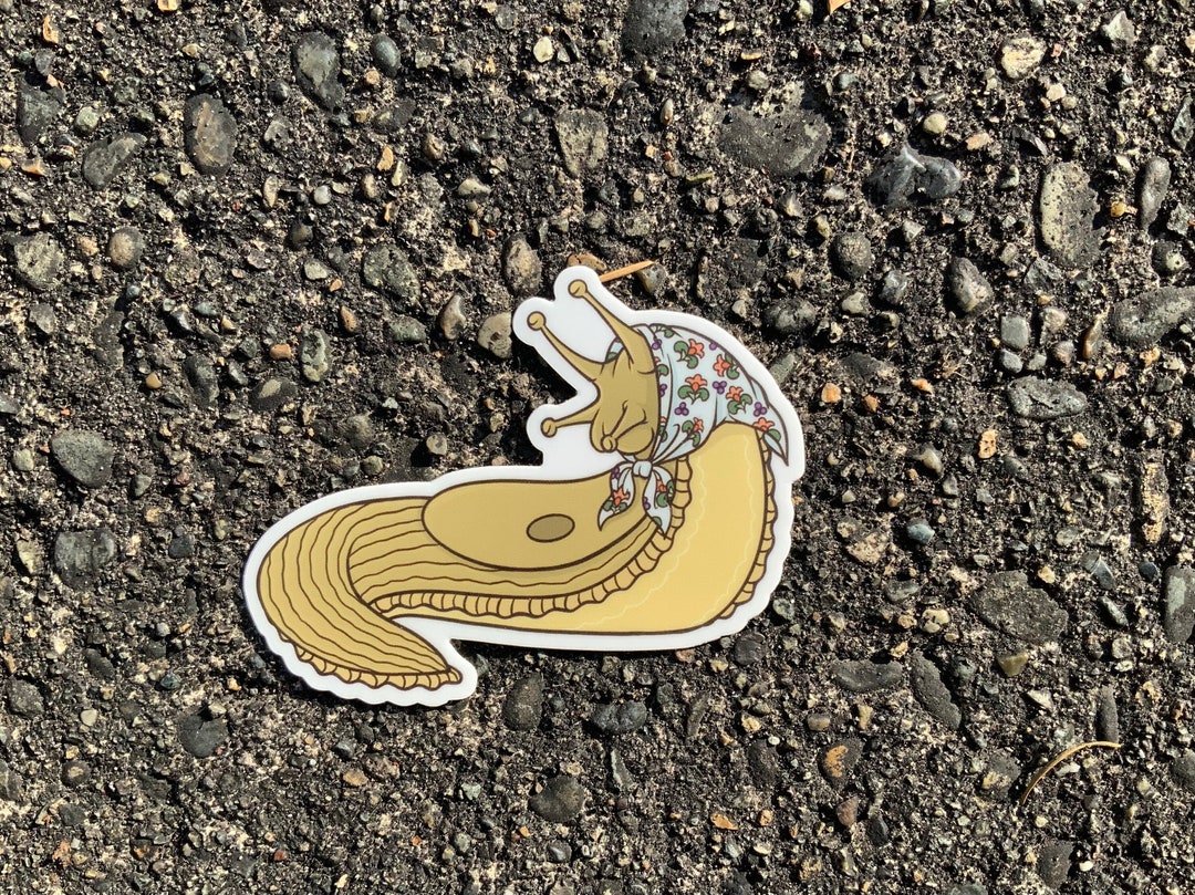 Babushka Slug With a Headscarf Beautiful Vinyl 3" Sticker - Ridiculous ...