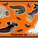 Spooky Silly Halloween Slug Stickers Spoopy Mummy Ghost - Etsy
