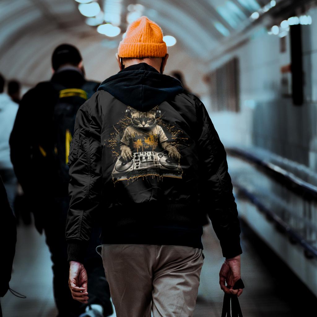 Cat DJ Digital Logo for Download - Etsy