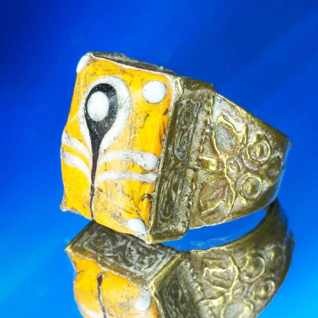 Antique Roman Ring With Phoenician Bead Authentic Ancient Artifact - Etsy