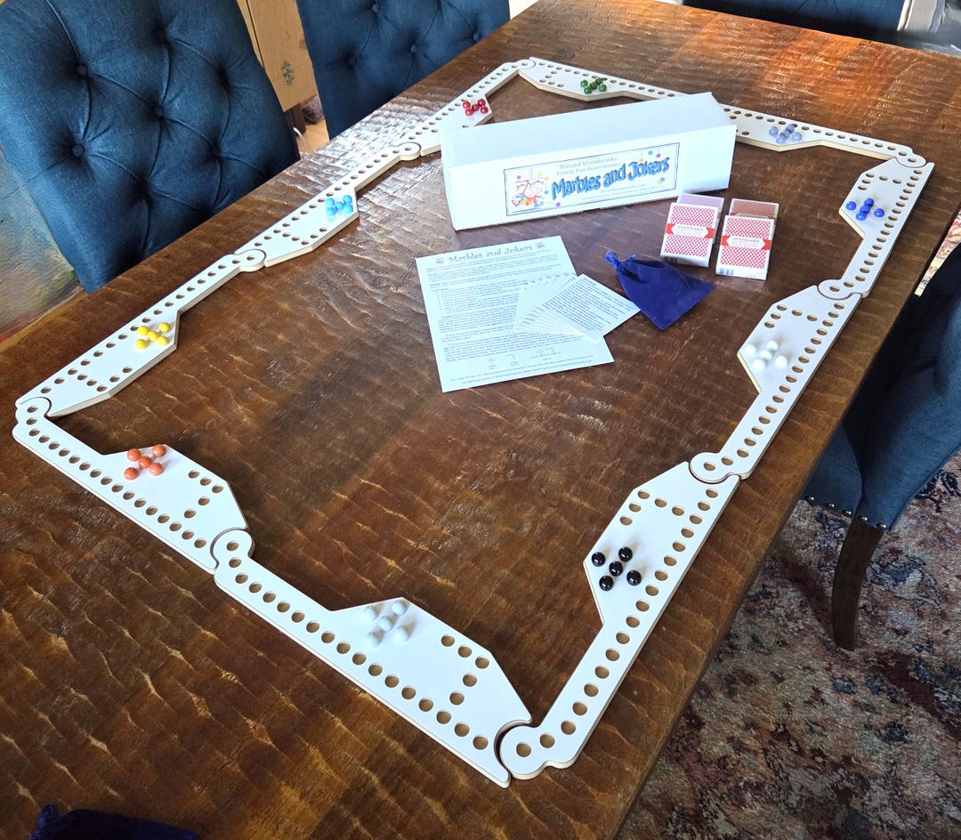 Marbles and Jokers 10-player Game With Handmade Paddles. - Etsy