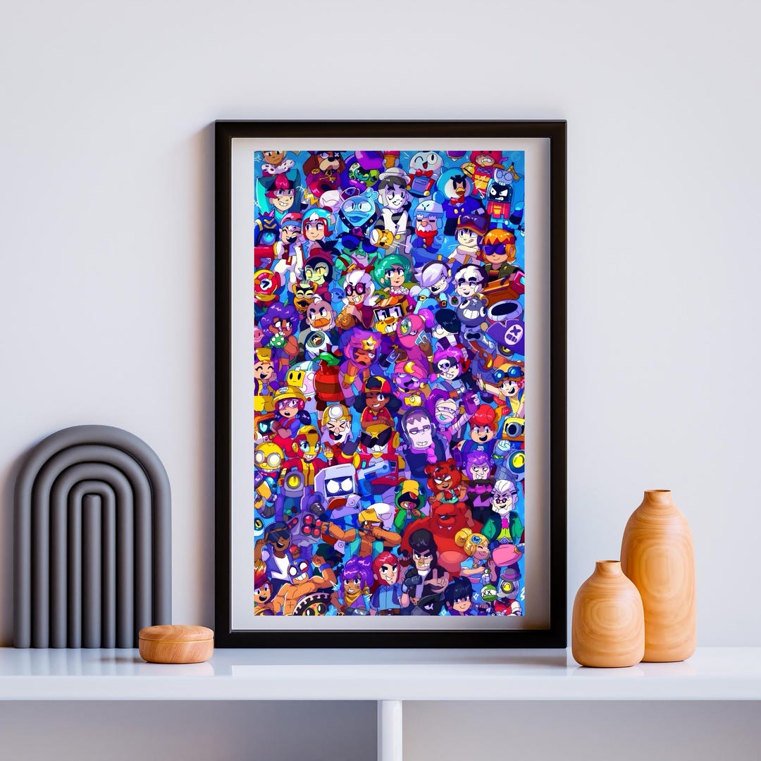 Brawl Stars Gift Poster Brawl Stars Kids Funny Gaming Poster Unique ...