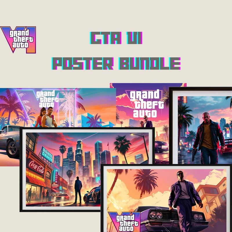 Gta 6 Poster - Etsy