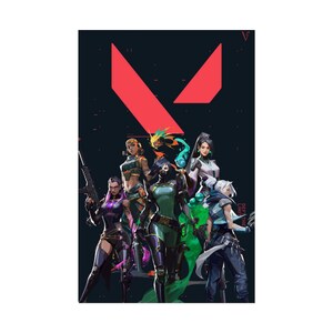 Valorant Poster Wall Art Design Valorant Themed Fan Art Poster Print ...
