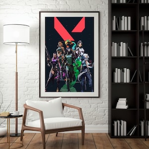 Valorant Poster Wall Art Design Valorant Themed Fan Art Poster Print ...