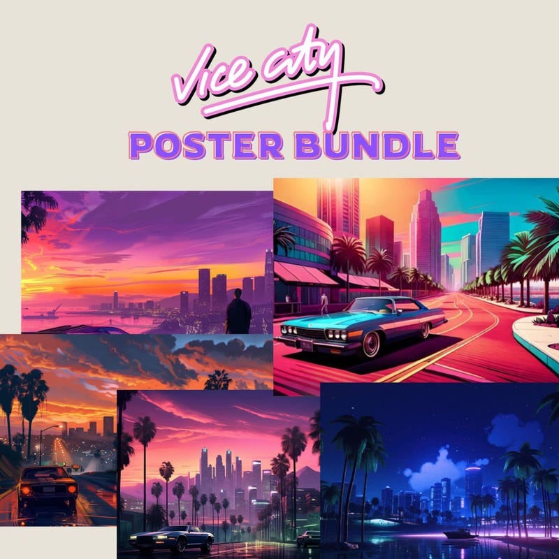 Gta 6 Poster - Etsy