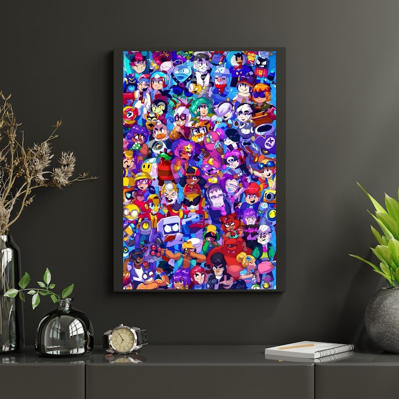 Brawl Stars Gift Poster Brawl Stars Kids Funny Gaming Poster Unique ...