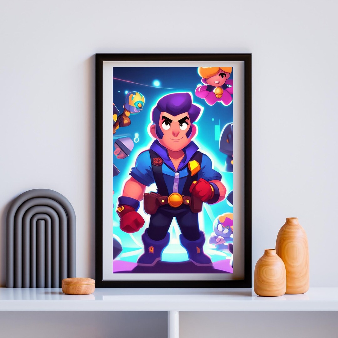 Brawl Stars Colt Digital Poster Wall Art Design Brawl Themed Fan Art ...