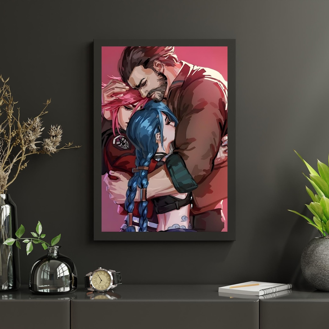 Arcane Poster Arcane Jinx Poster Arcane Vi Poster Vi Jinx Poster Arcane Jinx Vi Vander Hugging ...