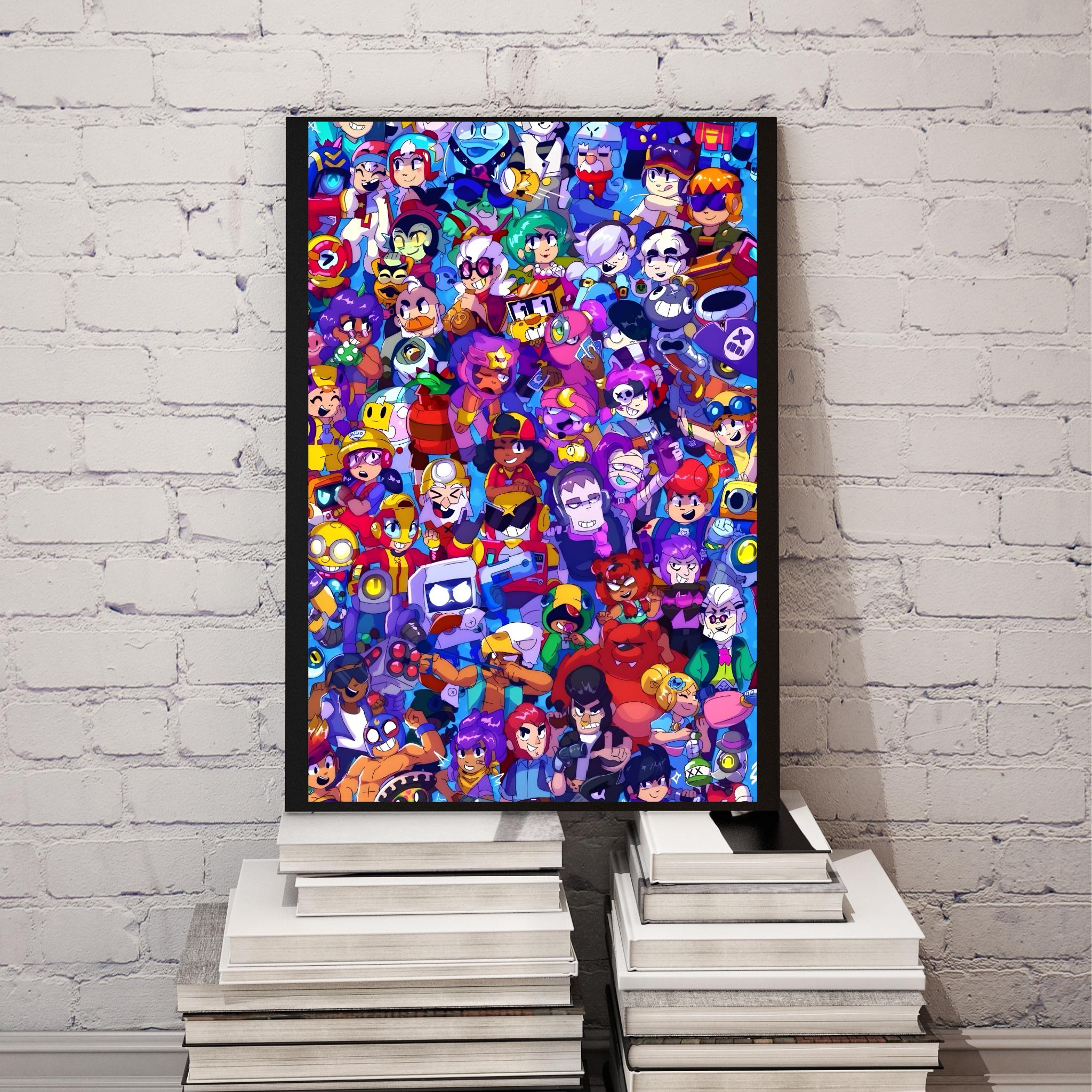 Brawl Stars Gift Poster Brawl Stars Kids Funny Gaming Poster Unique ...