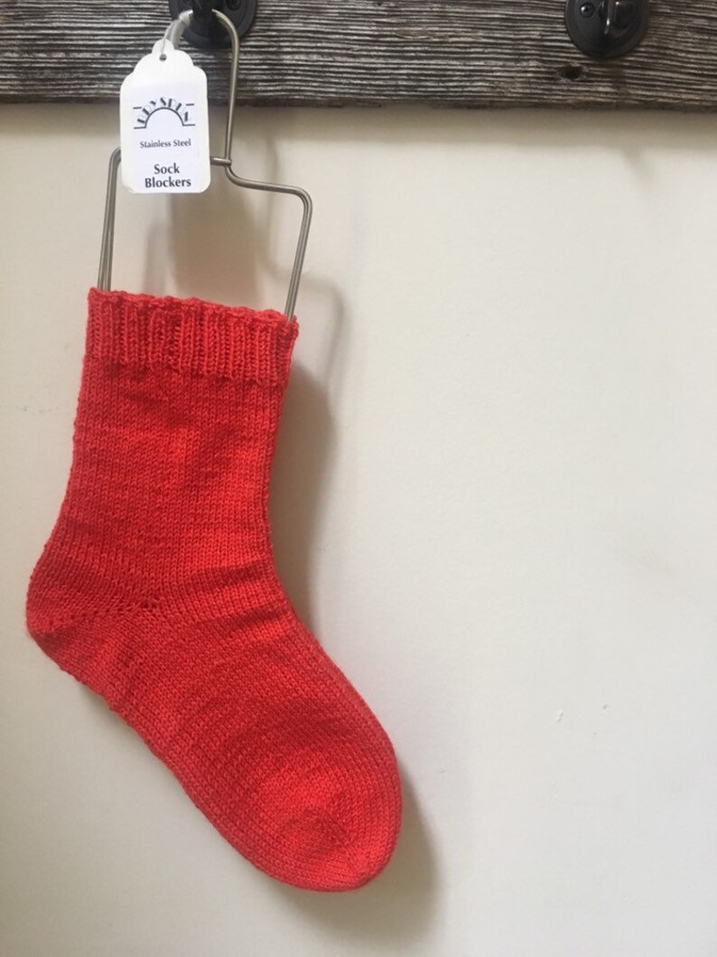 Hand Knit Red Wool Socks - Etsy