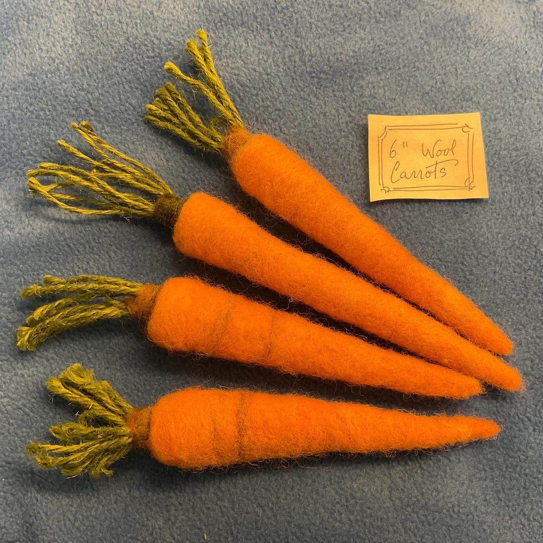 Carrot Home Decor, Eco Friendly, Wool and Jute - Etsy