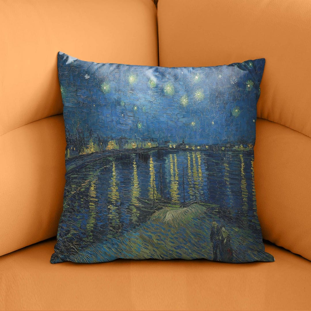 Van Gogh, Starry Night, Pillow Cover, Artistic Decor, Unique Gift ...