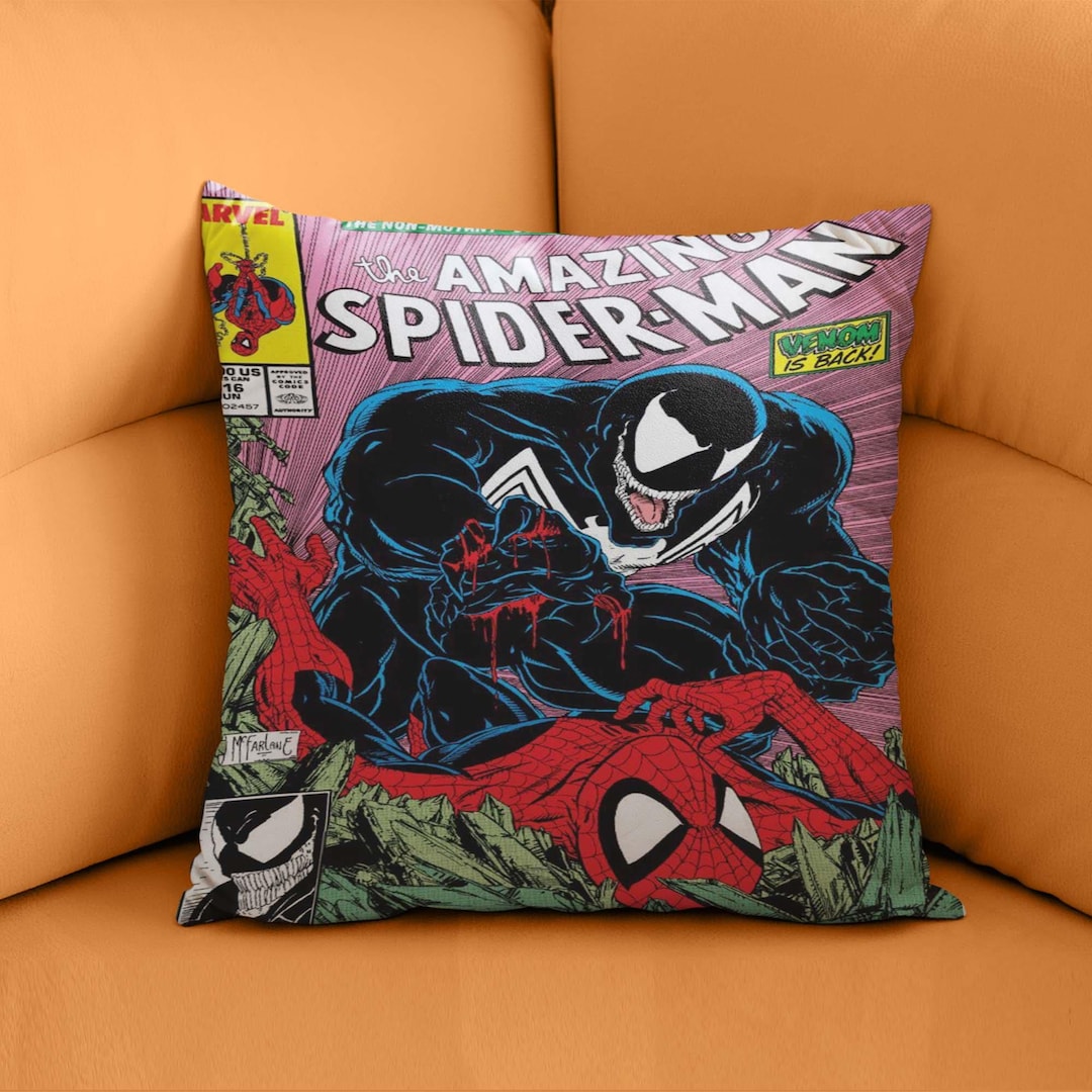 Spider-man, Venom, Comic Cartoon Superhero, Action Hero Pillowcase ...