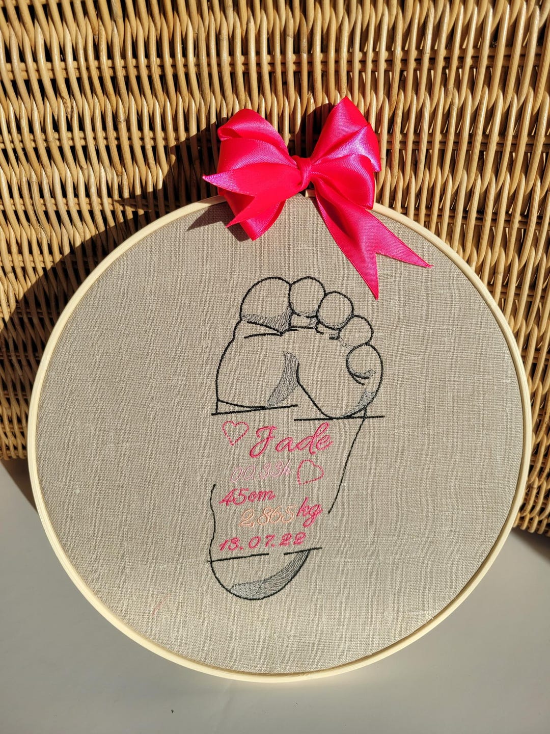 Baby Foot (birth Frame) - Etsy