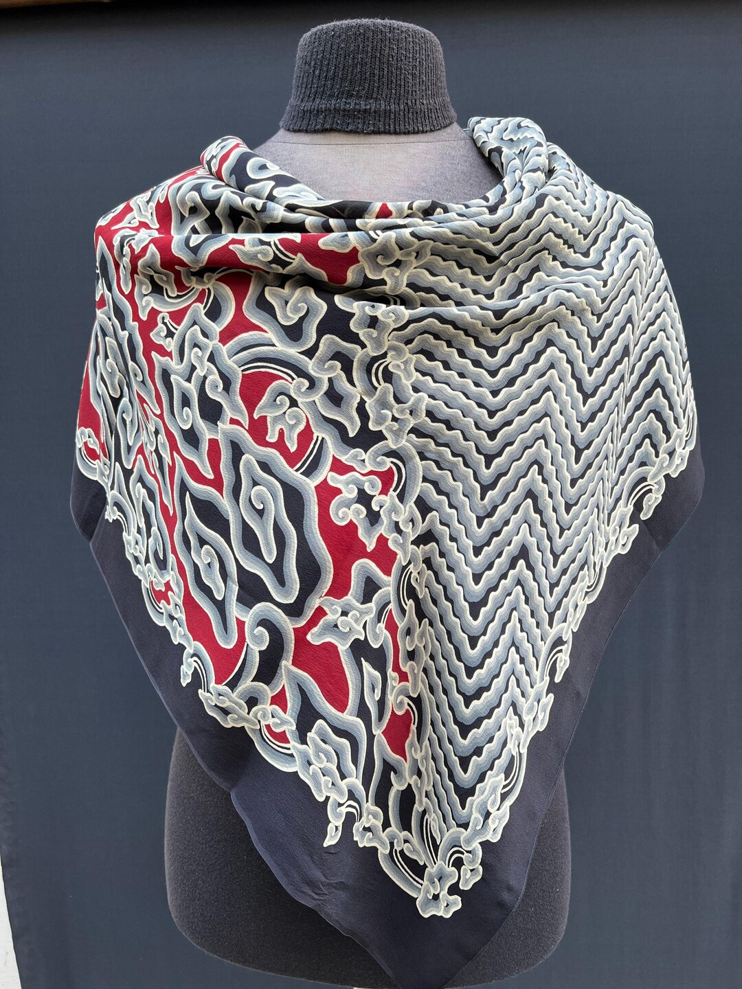 Scarf Square, Clouds Motif, Batik Tulis, Hand-drawn Batik - Etsy