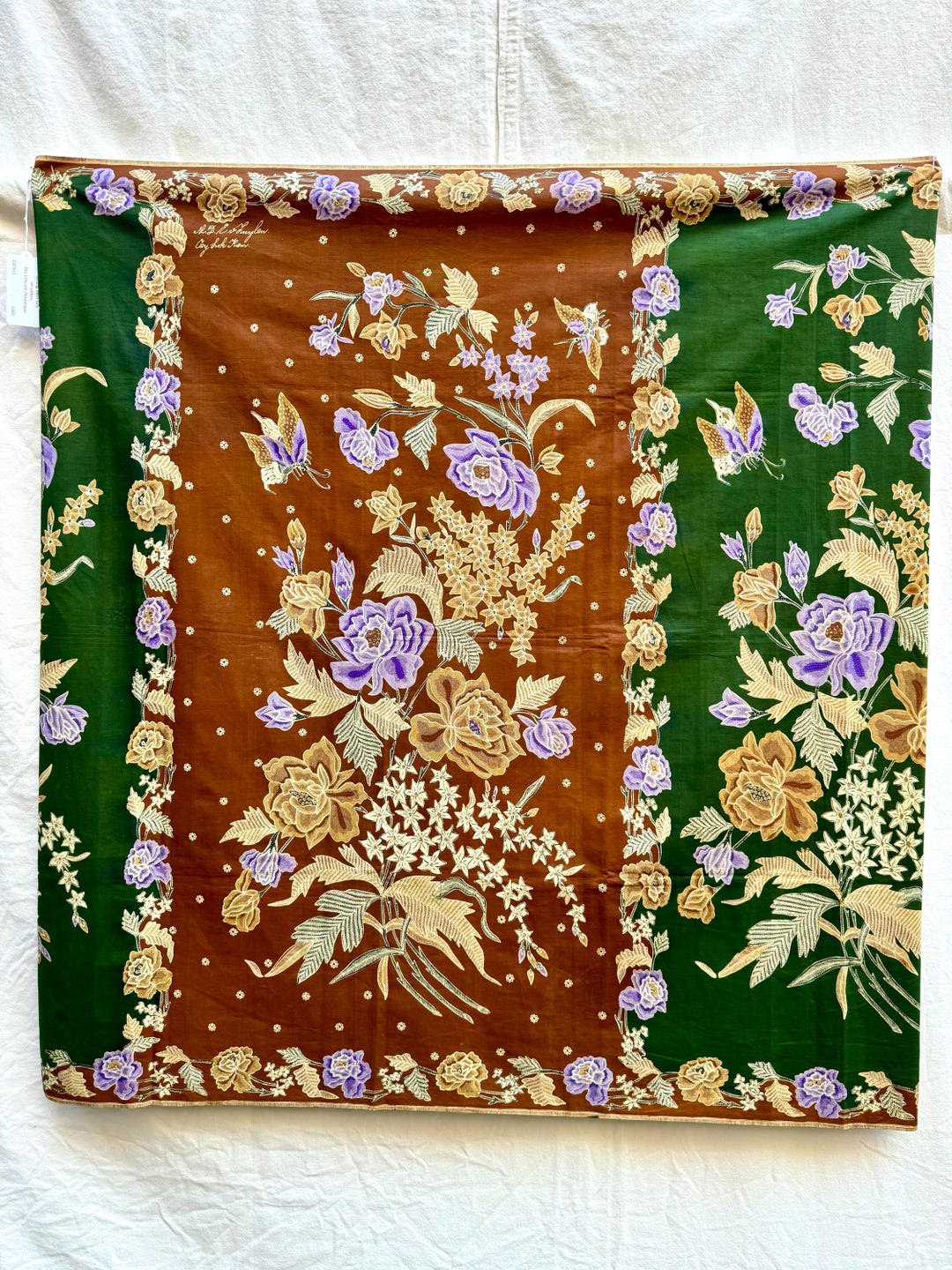 Sarong, Batik Tulis, Hand-drawn, Signature Oey Siok Kiem, Pekalongan ...