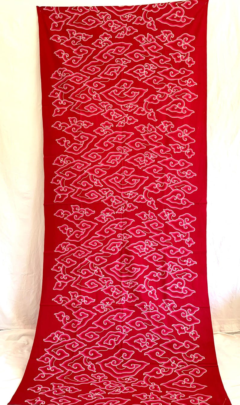 Batik Tulis Handdrawn Mega Mendung Cloud Pattern - Etsy