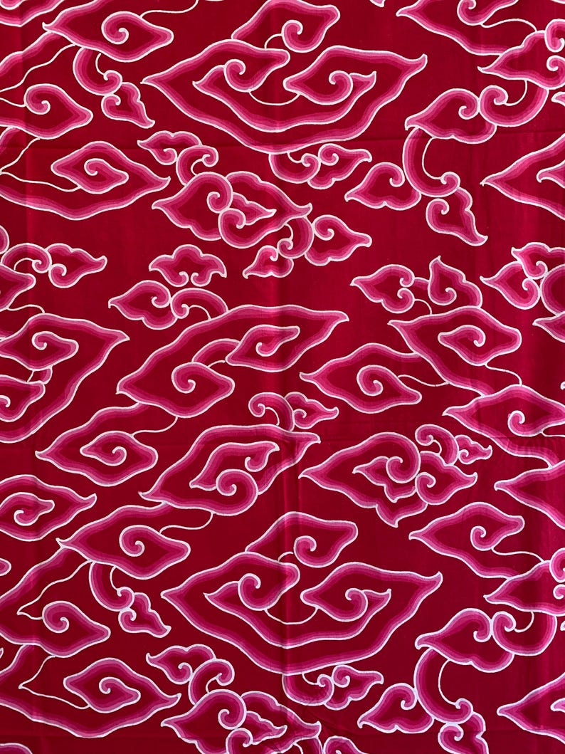 Batik Tulis Handdrawn Mega Mendung Cloud Pattern - Etsy