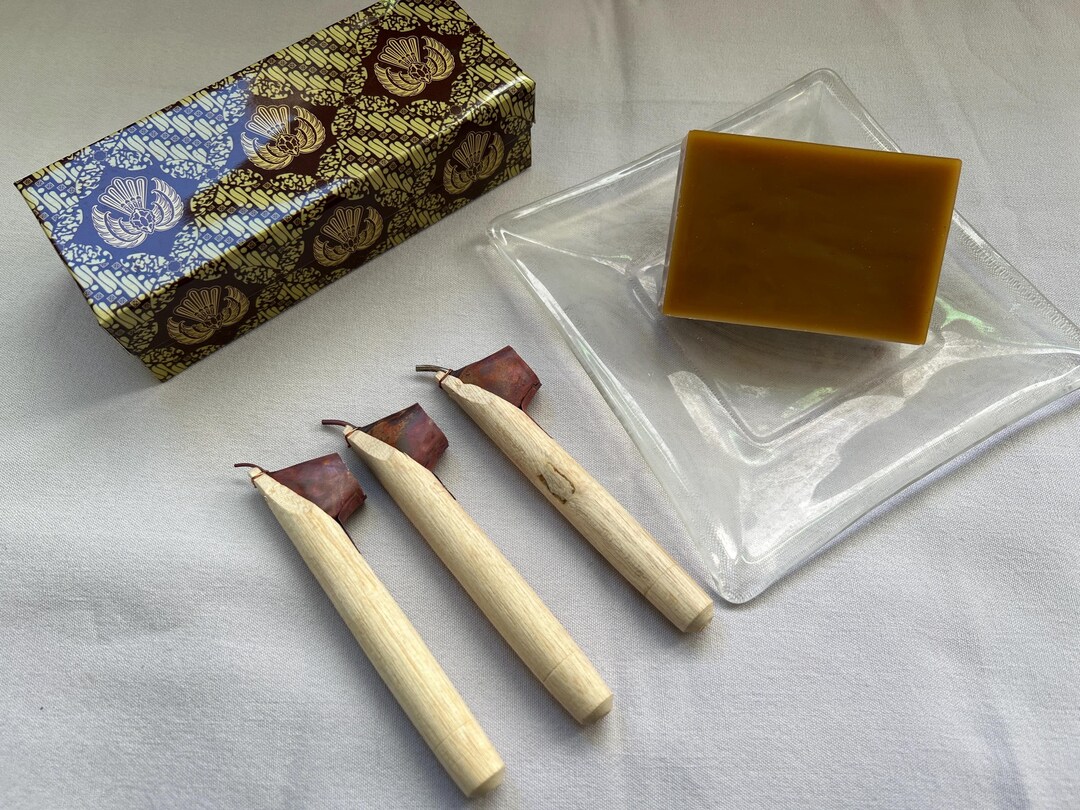 Batik Pen Tjanting Set of 3 Sizes With One Block of Traditional Batik ...