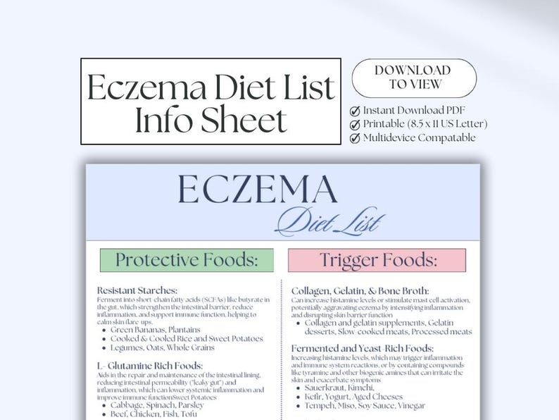 Eczema Diet Info List: Foods to Heal Skin Naturally Anti-inflammatory ...