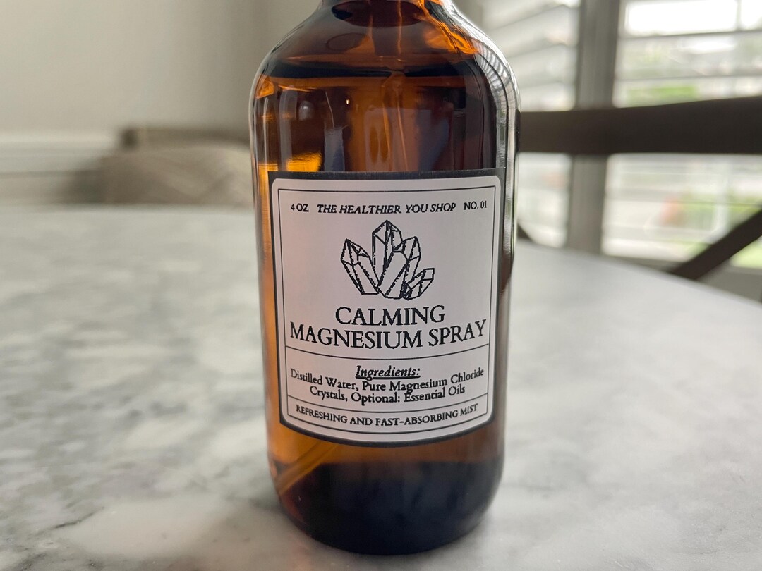 Magnesium Chloride Mineral Spray With Optional Essential Oils 4oz ...