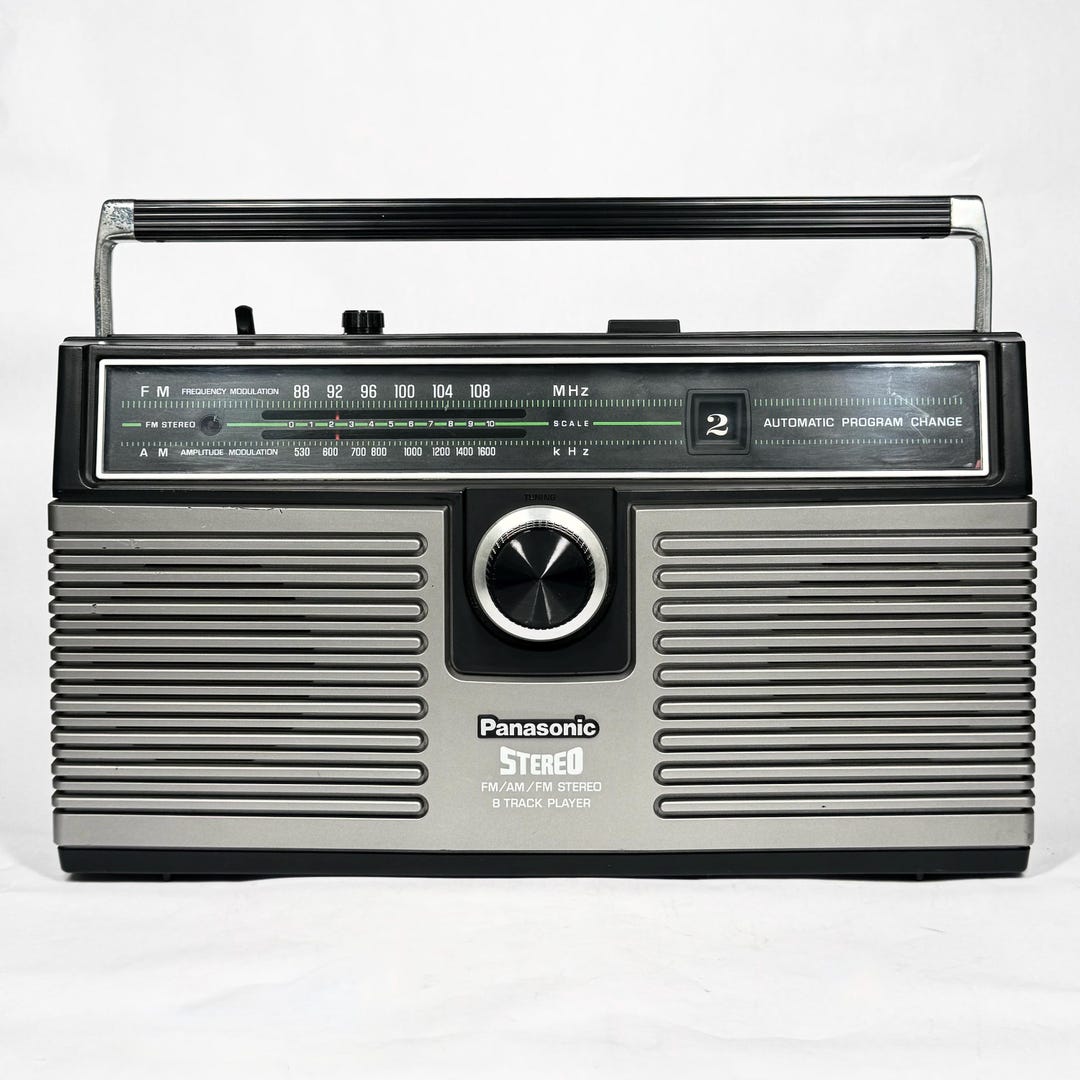Vintage 80's PANASONIC RS-836S Boombox Ghetto Blaster 8-track Tape ...