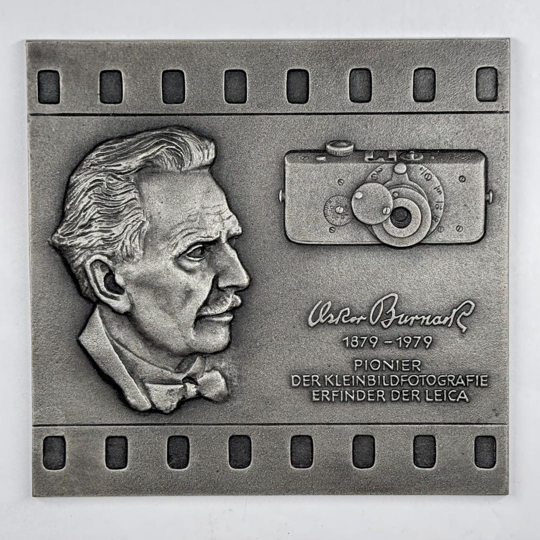 Vintage OSKAR BARNACK 1879-1979 Leica Camera Inventor Wall Plaque - Etsy