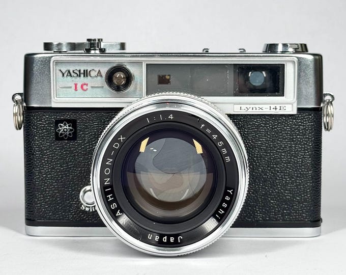 Vintage Yashica Lynx 14E IC 35mm Film Rangefinder Camera With/ Yashinon ...
