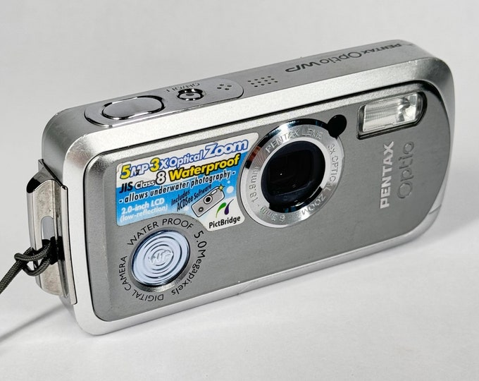 Vintage Pentax Optio WP Compact Water-proof 5-mega-pixel CCD Y2K Point-and-shoot Digital Camera ...