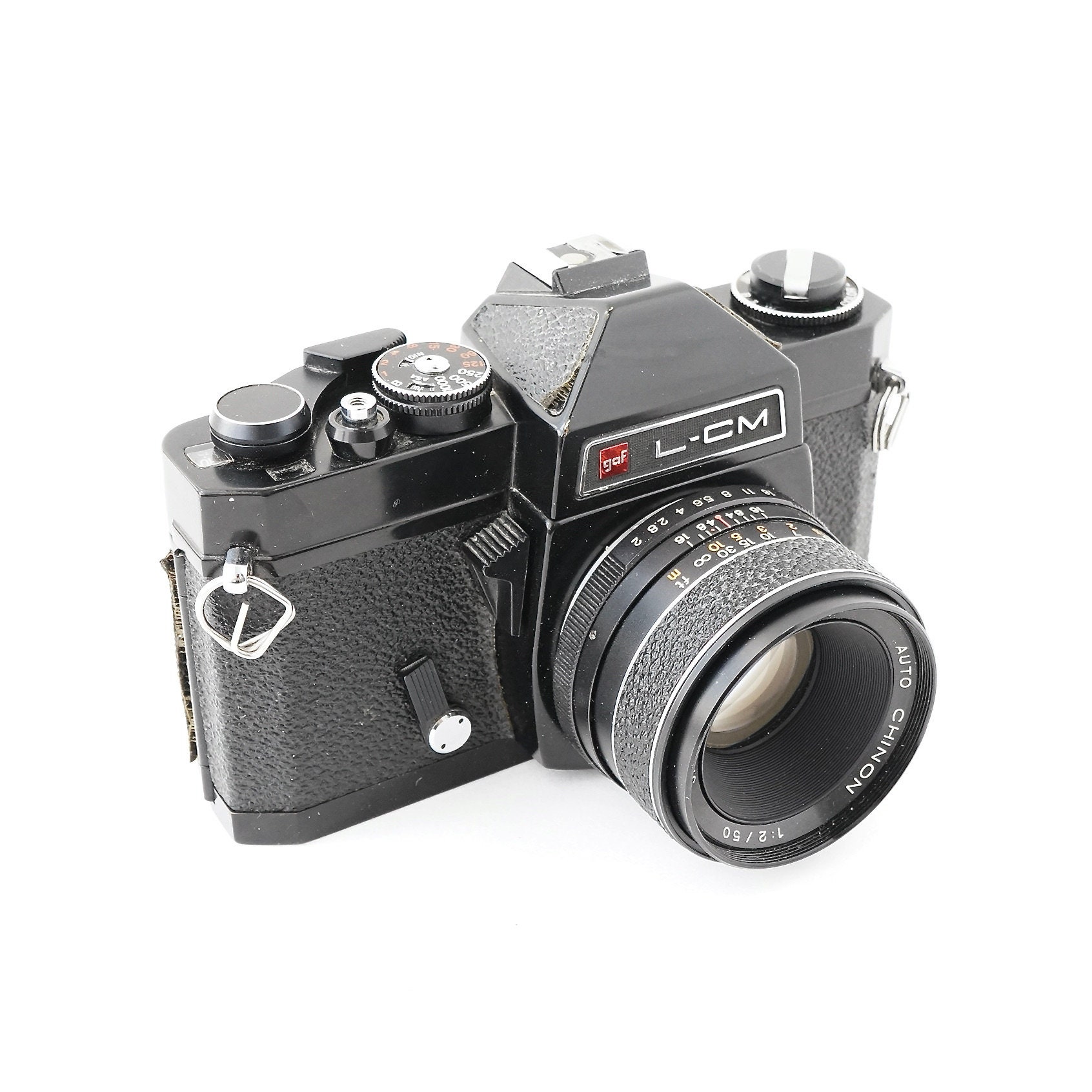 Vintage Gaf L-CM 35mm film camera w/ Chinon 50mm f/2 Lens | Etsy