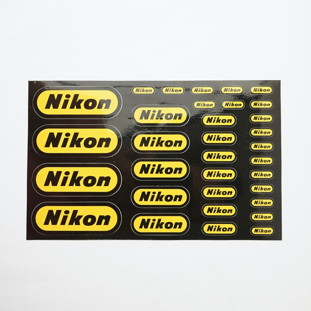 Vintage 80's NIKON Camera Stickers Decal Sheet - Etsy